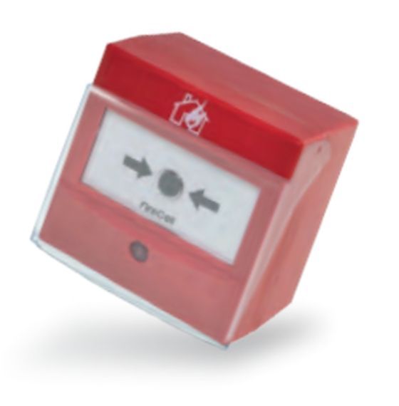 EMS FireCell Wireless Manual Call Point Red Apollo Front